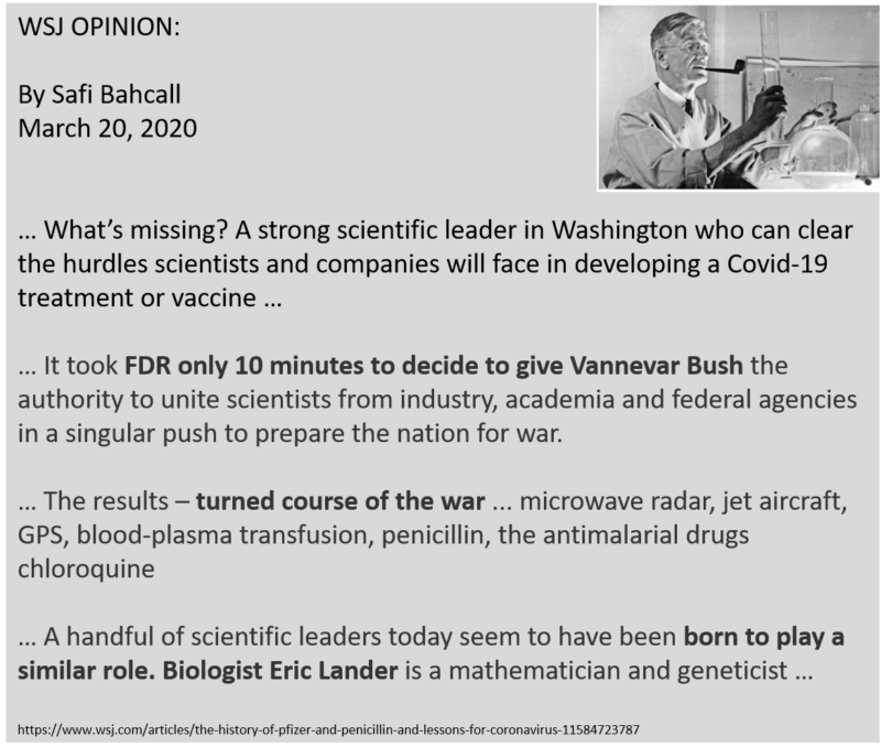 A brief note on the president's science advisor - Safi Bahcall
